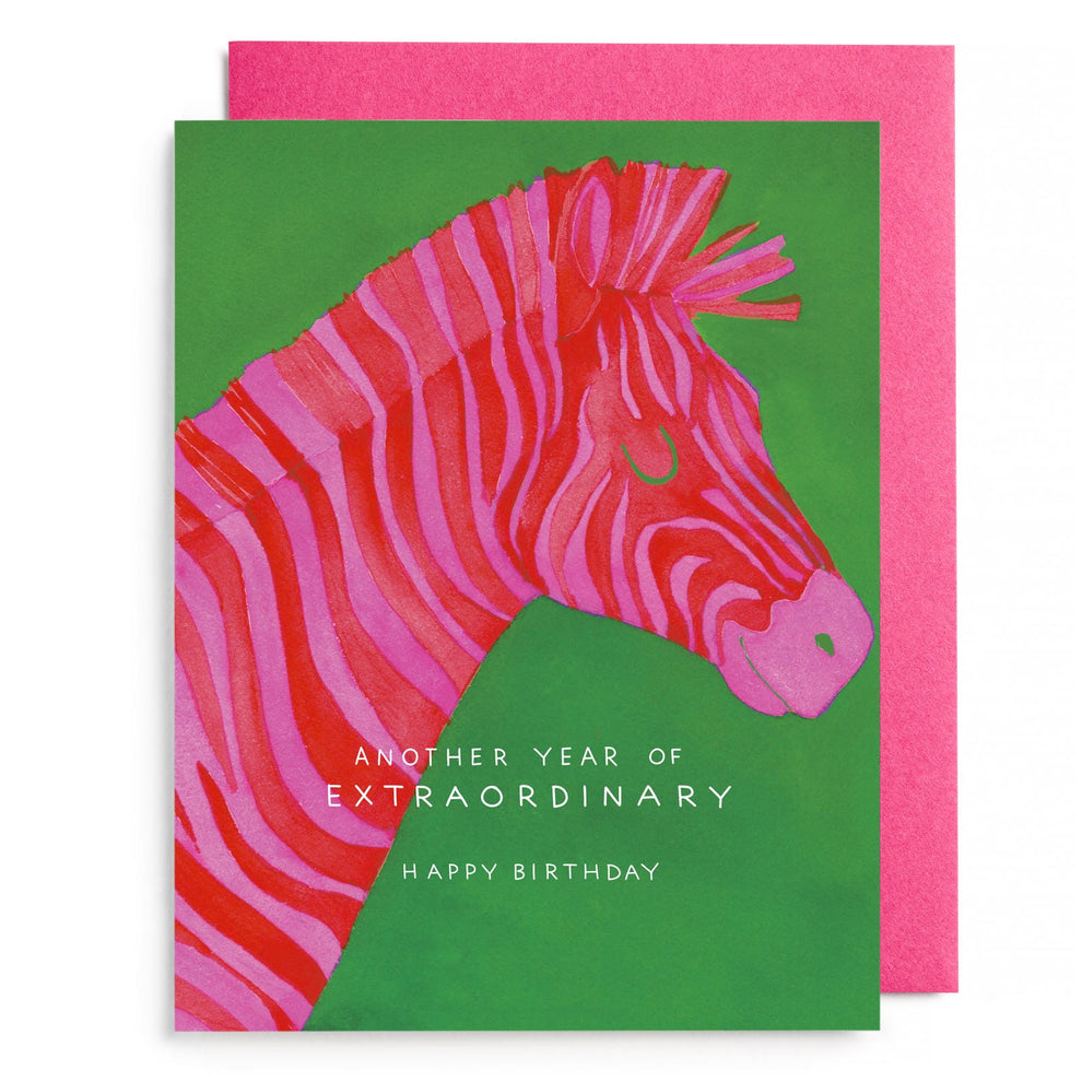 Extraordinary Zebra Greeting Card – E. Frances Paper