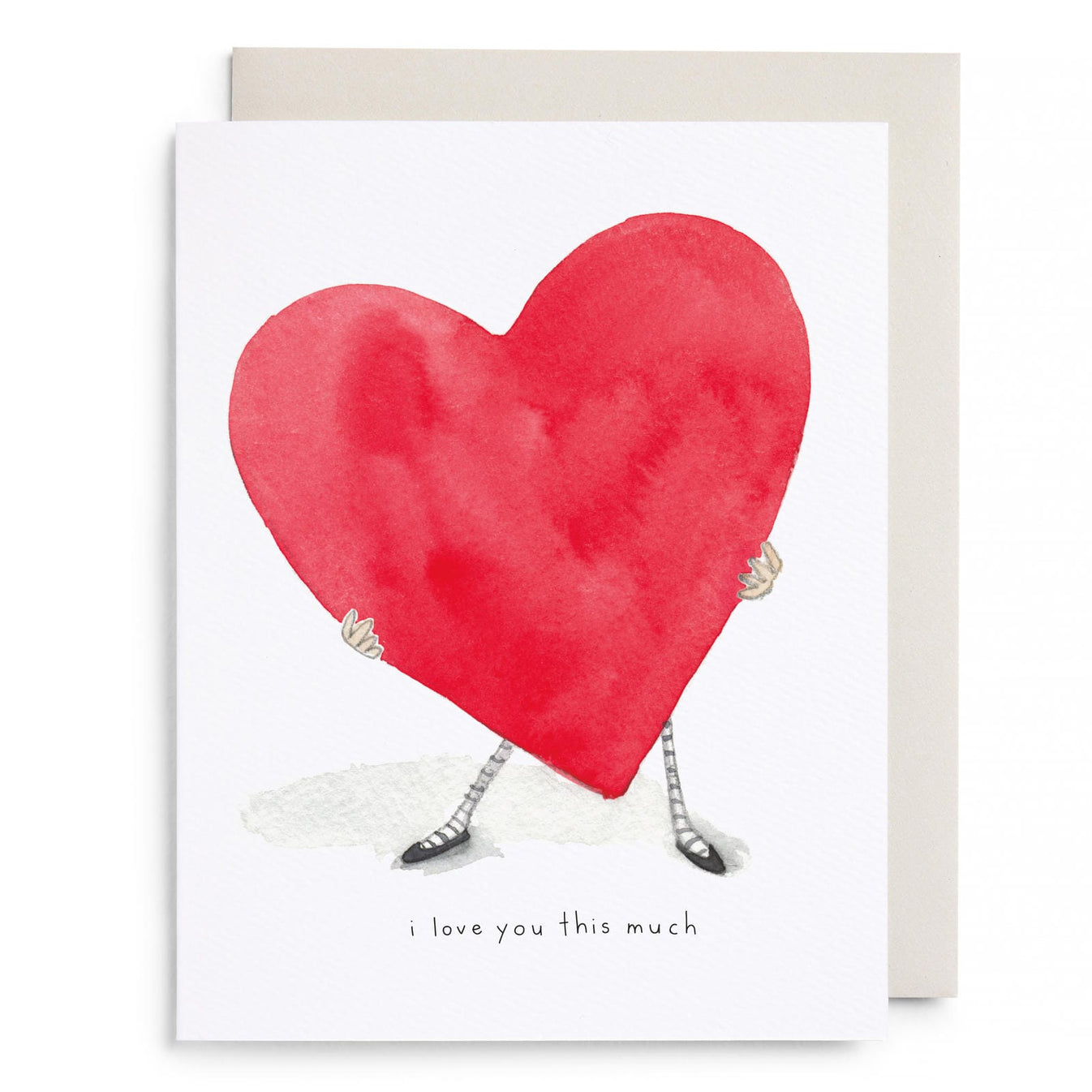 I Love you This Much Greeting Card – E. Frances Paper