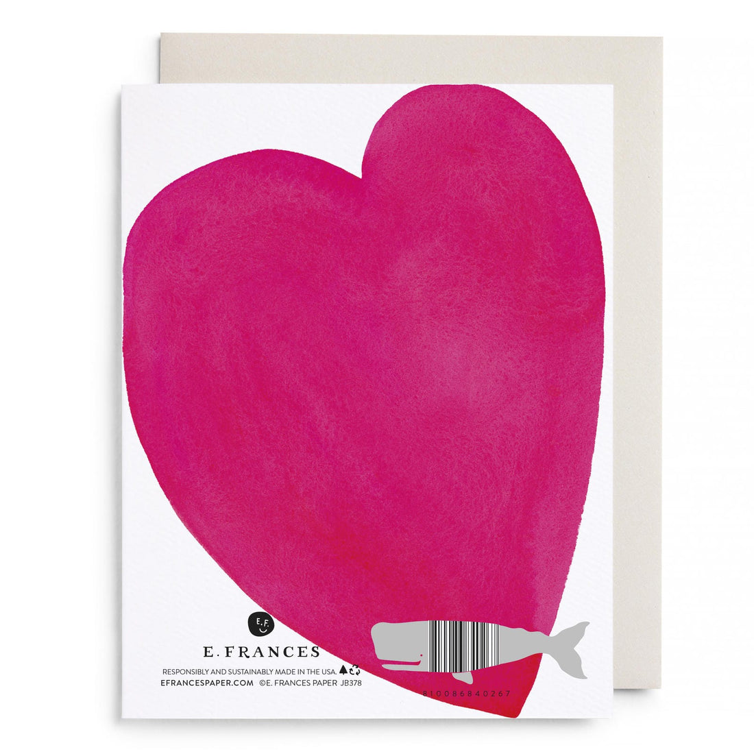 Squeezed Heart Greeting Card – E. Frances Paper