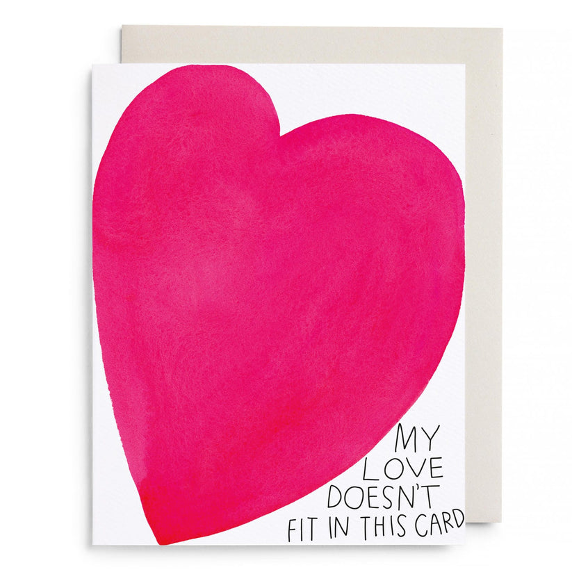 Squeezed Heart Greeting Card – E. Frances Paper