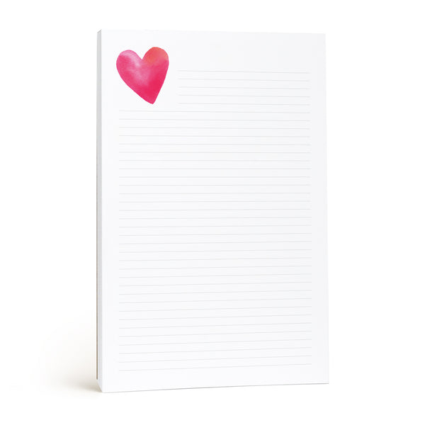 Heart Lined Notepad – E. Frances Paper