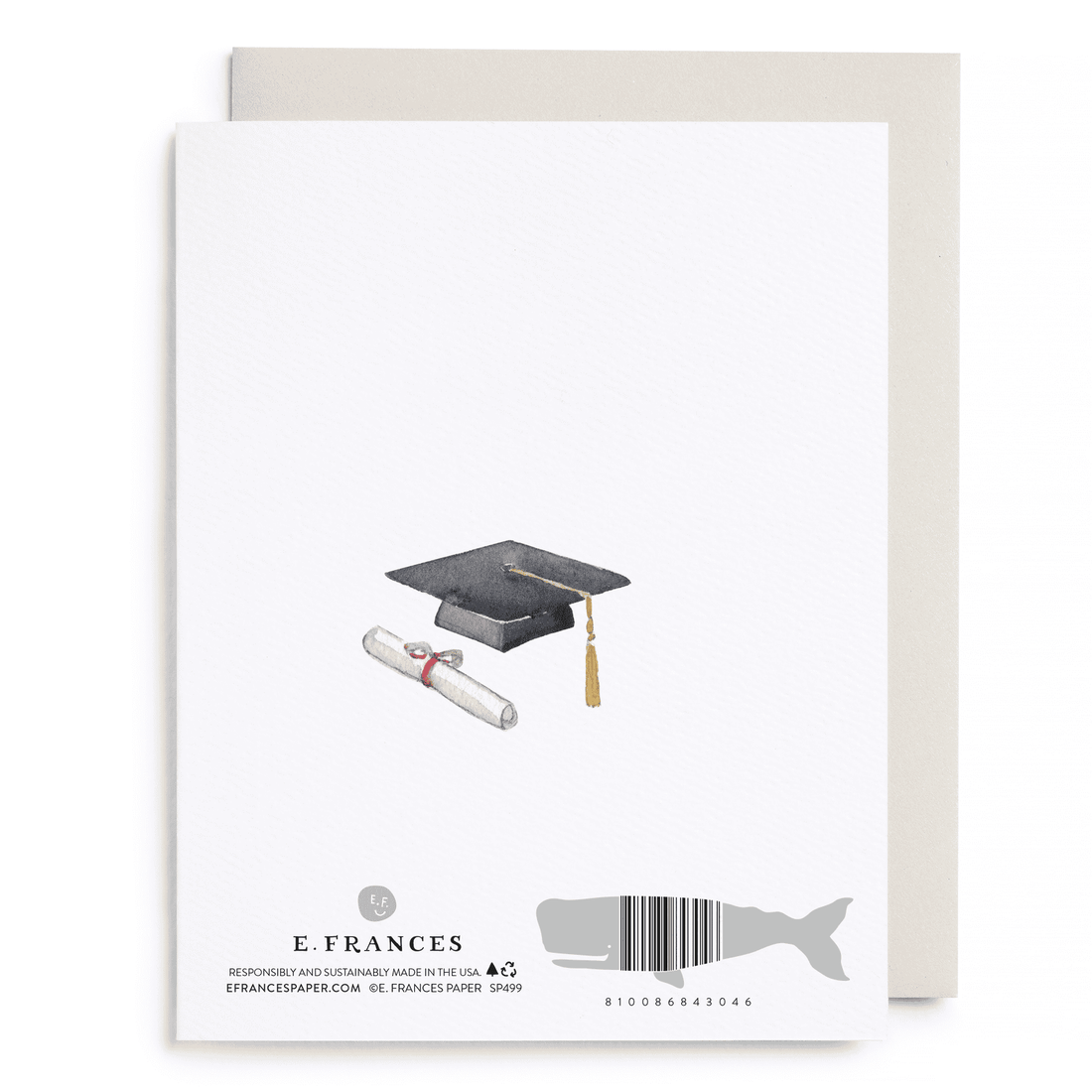 Grad Book Stack Greeting Card – E. Frances Paper