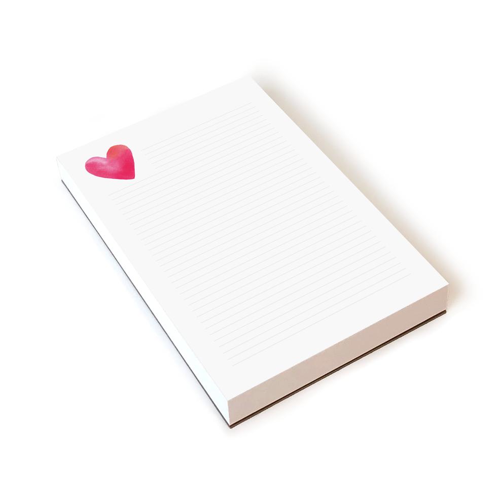 Heart Lined Notepad – E. Frances Paper